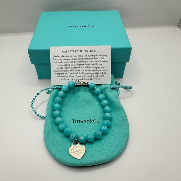 Tiffany & Co. | Jewelry | Return To Tiffany Heart Tag Bead Bracelet In ...